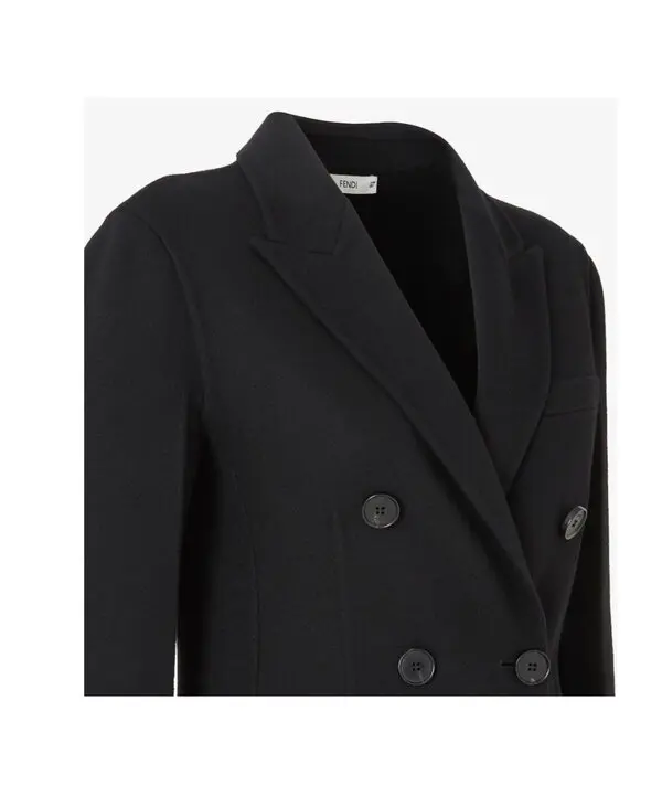 Fendi Wool Double Fabric Coat