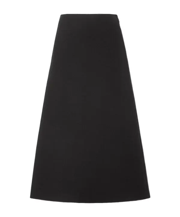 Fendi Wool Bouclé Midi Skirt