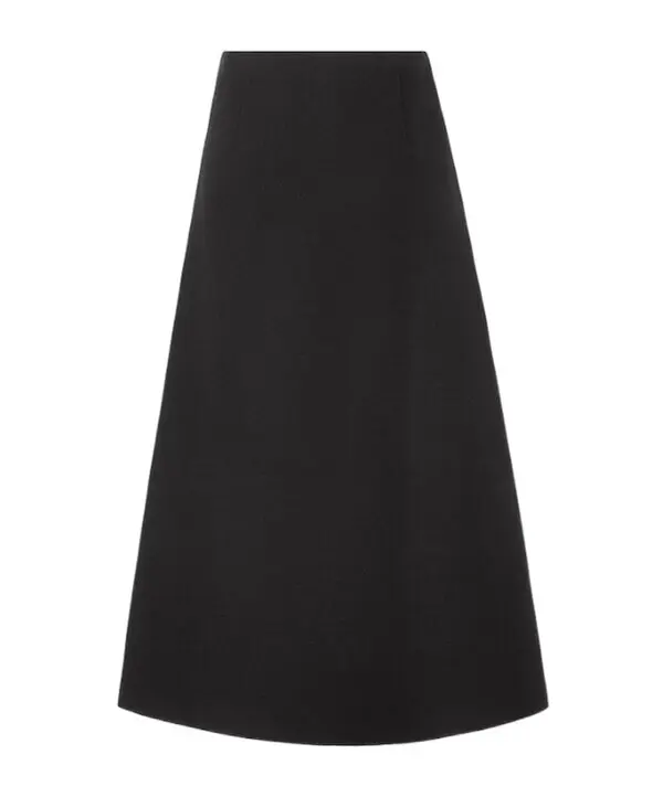 Fendi Wool Bouclé Midi Skirt