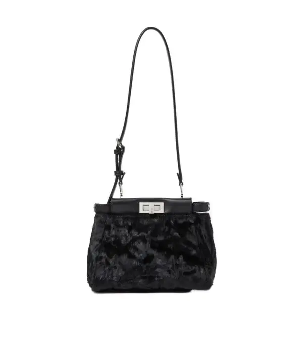 Fendi My Peekaboo Xs Pony-effect Leather Bag