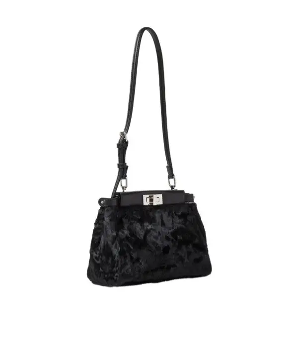 Fendi My Peekaboo Xs Pony-effect Leather Bag