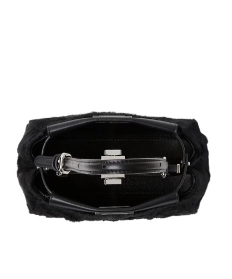 Fendi My Peekaboo Xs Pony-effect Leather Bag