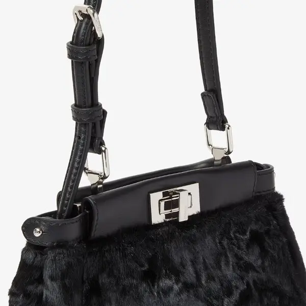 Fendi My Peekaboo Xs Pony-effect Leather Bag