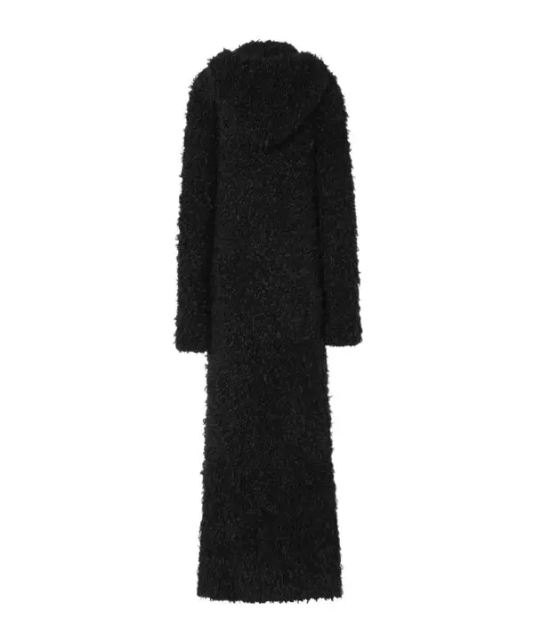 Fendi Long-pile Mohair And Wool Coat