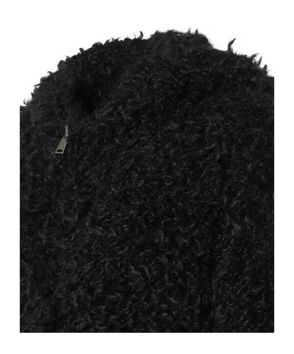 Fendi Long-pile Mohair And Wool Coat