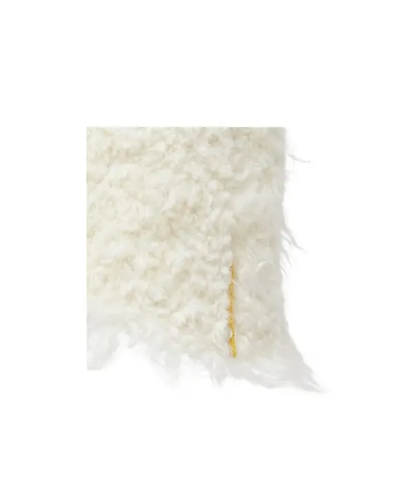 Fendi Shearling-effect Wool Cloche Hat - Ivory