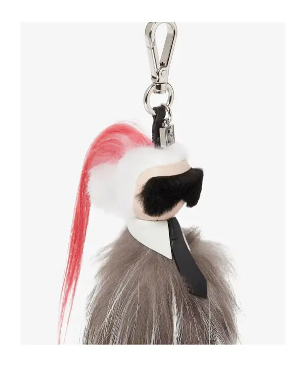 Fendi Multicolour Fox Fur And Mink Charm