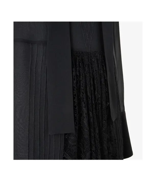 Fendi Georgette And Lace Dress