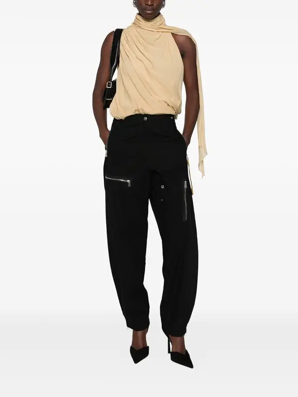 Fendi Parachute Canvas Trousers - Black