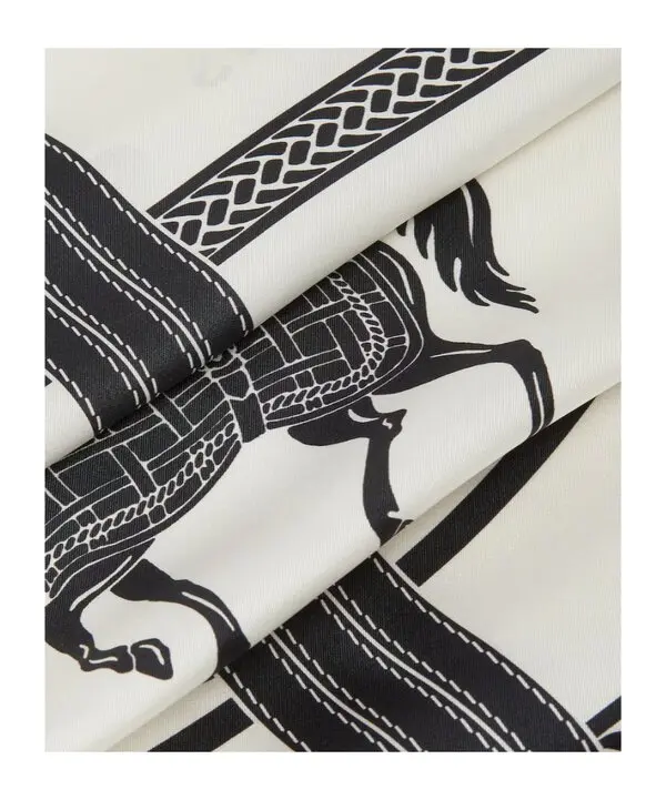 Fendi Selleria Foulard Printed Silk Foulard