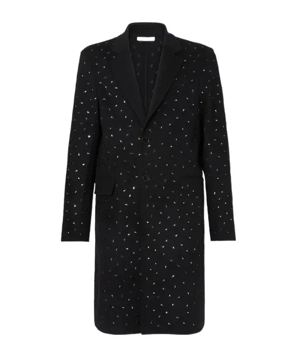 Fendi Wool Coat With Mirrors