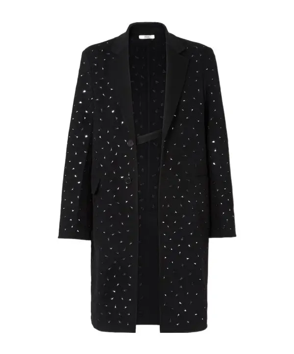 Fendi Wool Coat With Mirrors