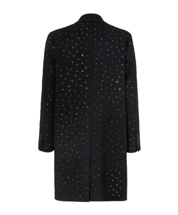 Fendi Wool Coat With Mirrors