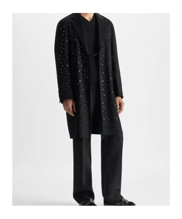 Fendi Wool Coat With Mirrors