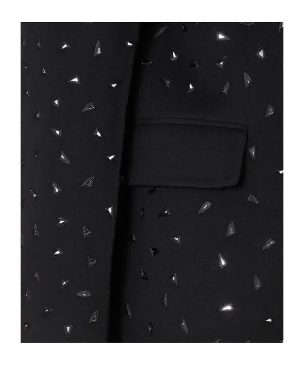 Fendi Wool Coat With Mirrors