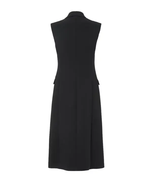 Fendi Sleeveless Double-breasted Cady Dress