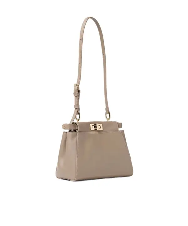 Fendi My Peekaboo Xs Dove Leather Bag
