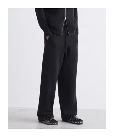 Fendi Ff Zucca Cashmere Trousers - Black