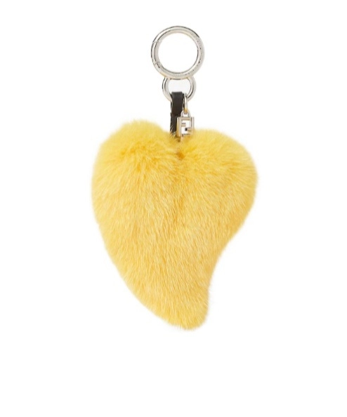Fendi Heartbeat Charm Mink Charm