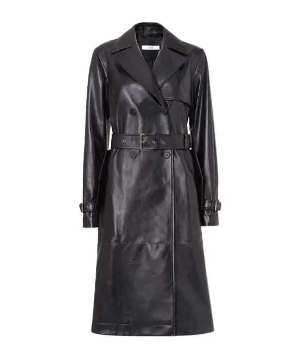 Fendi Leather Trench Coat