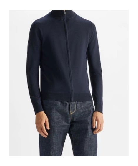 Fendi Navy Wool Cardigan