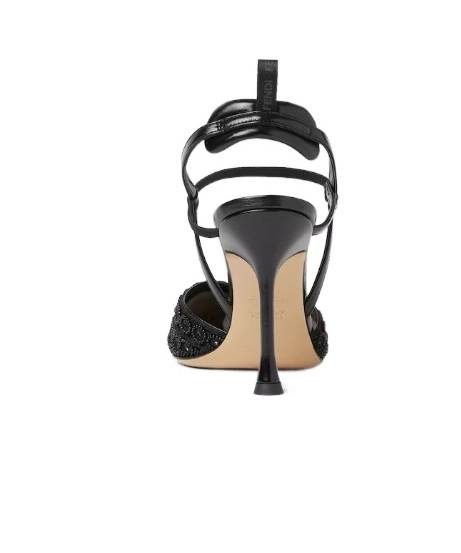 Fendi Organza High-heeled Slingback Pumps