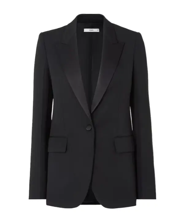 Fendi Jacket Grain De Poudre Blazer