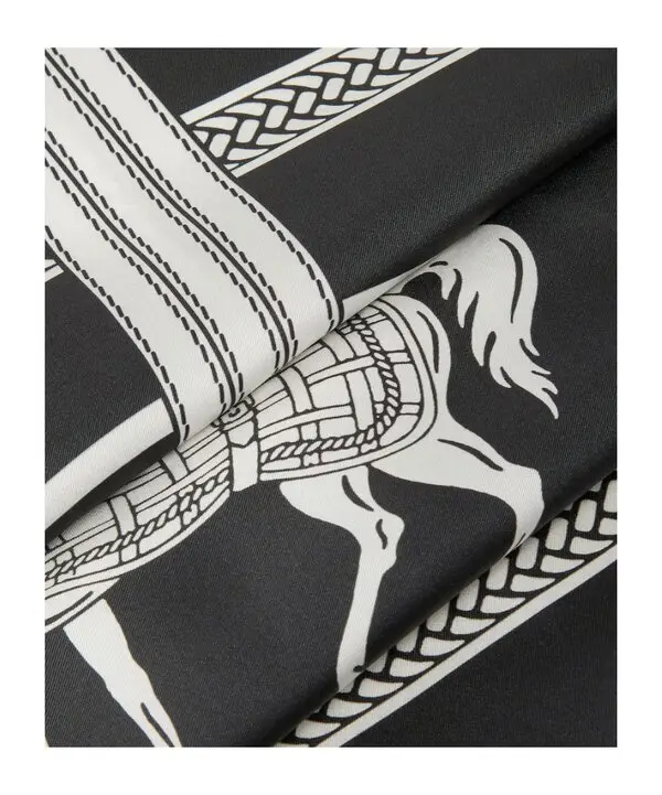 Fendi Selleria Foulard Printed Silk Foulard
