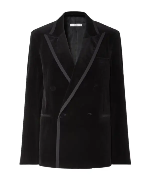 Fendi Velvet Blazer - Black