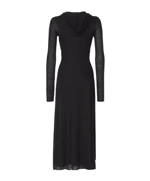 Fendi Long Sleeve Wool Yarn Midi Dress