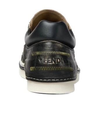 Fendi Fender Leather High-top Sneakers