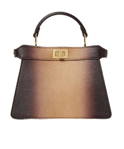 Fendi Gradient Karung Leather Top Handle Bag