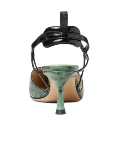 Fendi Very Colibrì Slingbacks With Tegu Print
