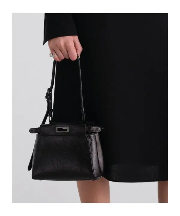 Fendi Crackled Leather Bag