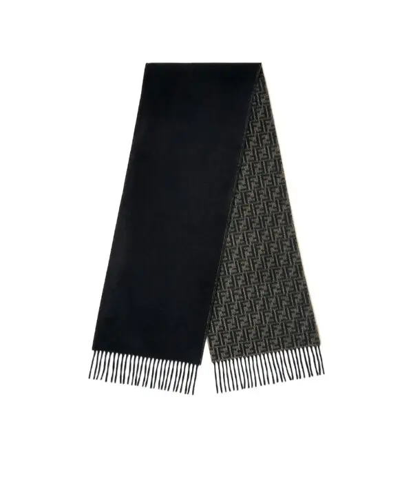 Fendi Ff Scarf Ff Zucca Wool And Cashmere Scarf