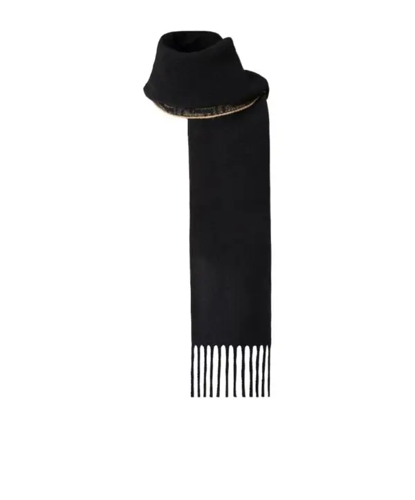 Fendi Ff Scarf Ff Zucca Wool And Cashmere Scarf
