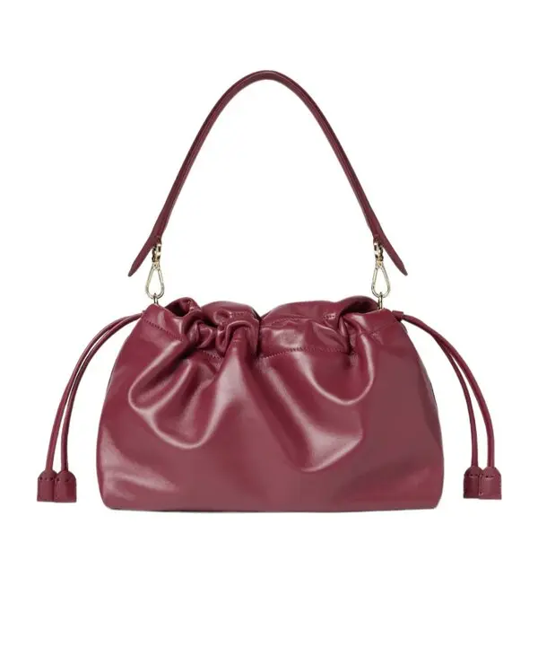 Fendi Baguette Soft Large Nappa Leather Bag - Dark Red