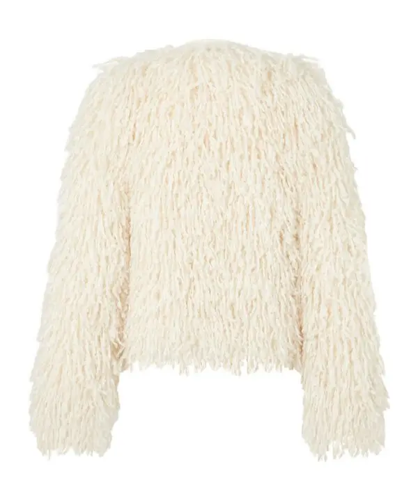 Fendi Long-pile Cashmere And Mohair Jacket