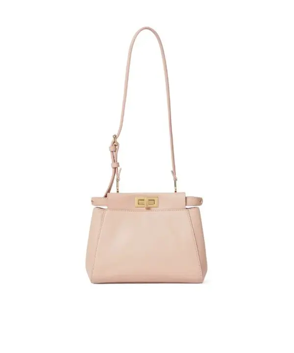 Fendi My Peekaboo Xs Beige Leather Bag
