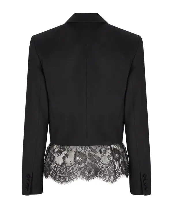 Zimmermann Valiant Lace Cropped Blazer