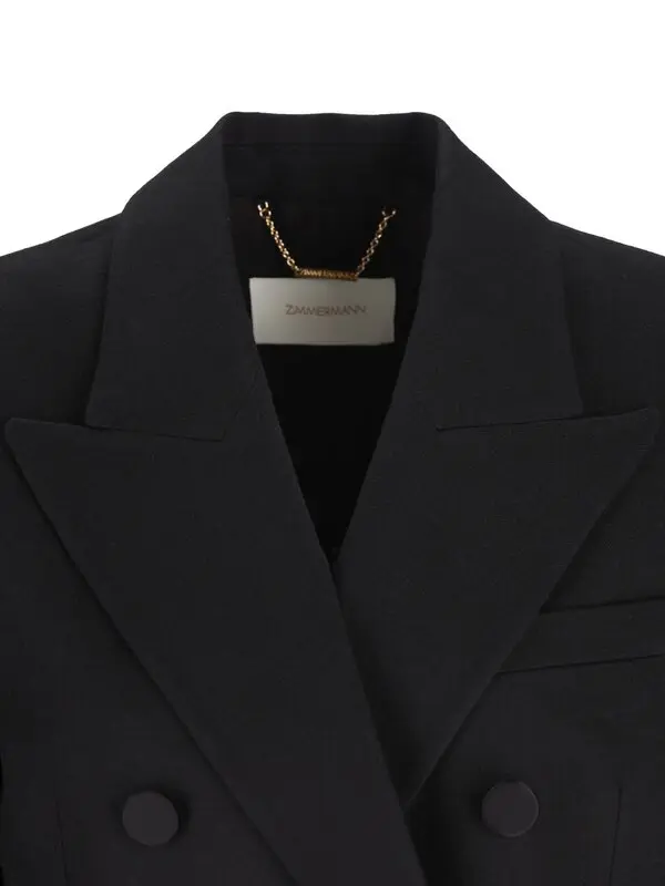 Zimmermann Valiant Lace Cropped Blazer