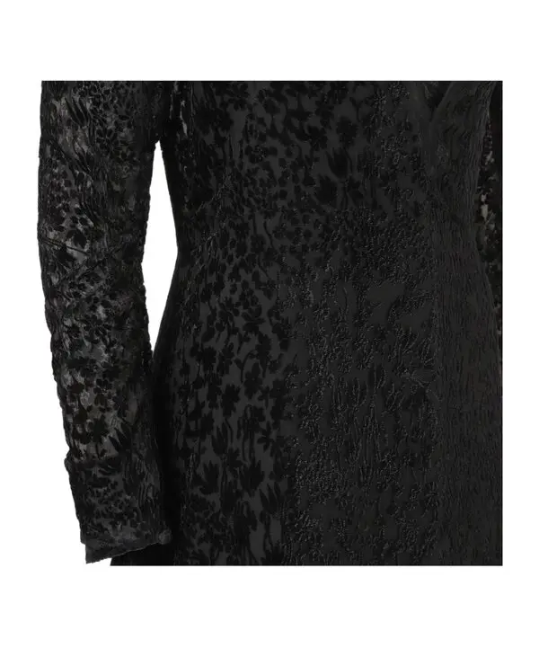 Fendi Millefiori Devoré Velvet Maxi Dress