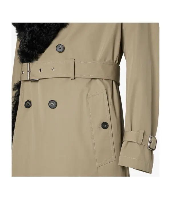 Fendi Rope-coloured Cotton Trench Coat