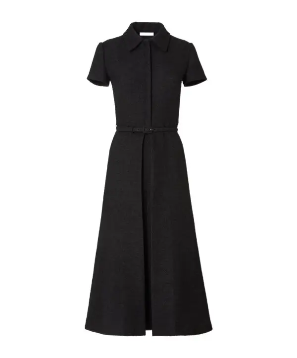 Fendi Boucle Wool Dress - Black