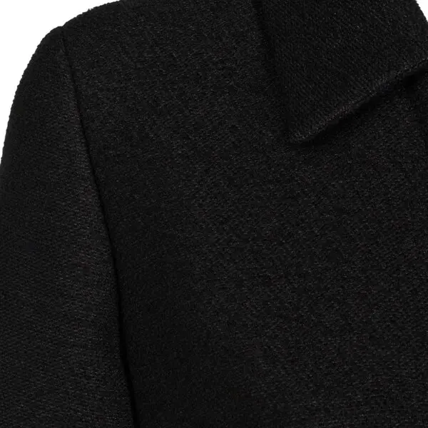 Fendi Bouclé Wool Maxi Dress - Black