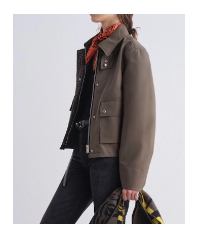 Fendi Long-sleeve Shirt Jacket With Zipper Closure