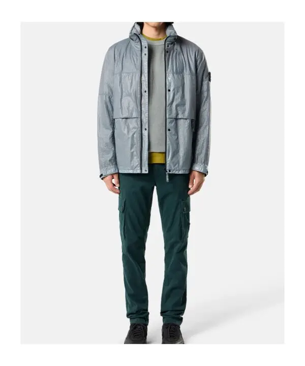 Stone Island Hooded Jacket With Water-resistant Membrane