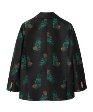 La DoubleJ Floral Print Buttoned Blazer