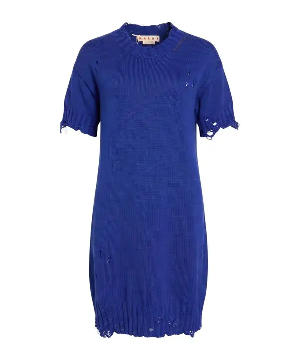 Marni Simple Knitted Dress - Blue