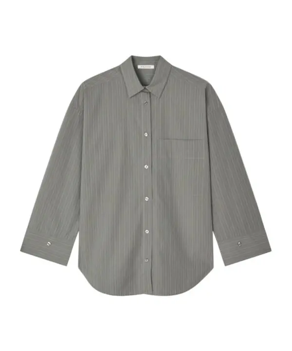 BY MALENE BIRGER Striped Shirt - Grey